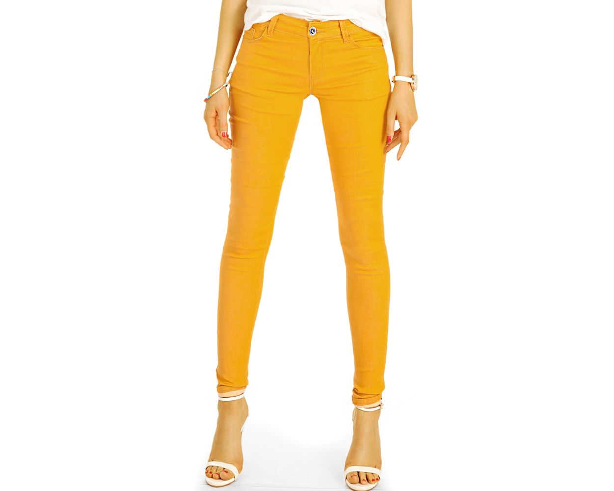 Be Styled Hüftjeans Rohrenjeans Slim Fit Skinny Stretch Hosen